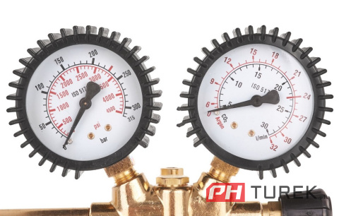 Reduktor co2/argon ciśnieniowy butli 2 manometry phturek.pl
